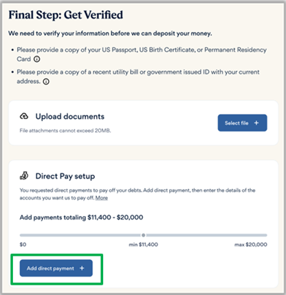 How do I complete my Direct Pay setup? – Best Egg Help Center