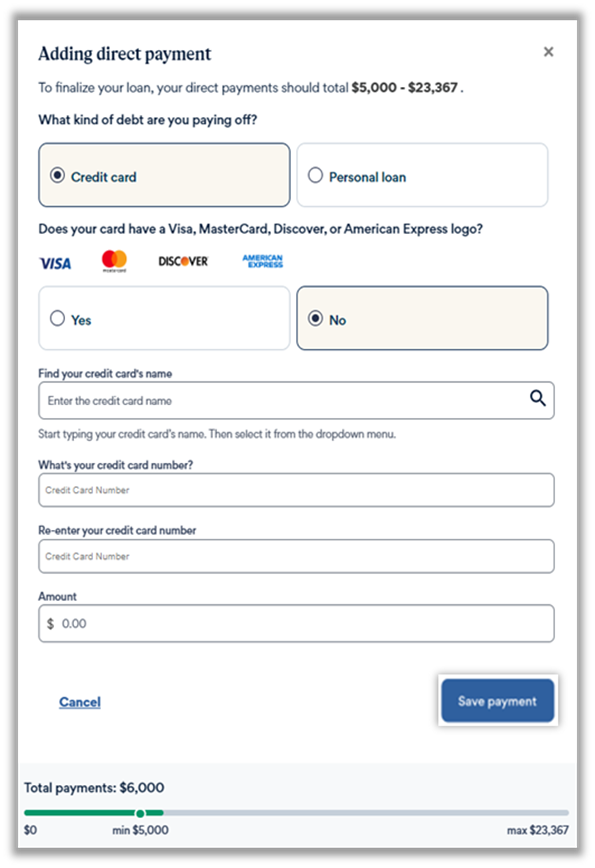 How do I complete my Direct Pay setup? – Best Egg Help Center